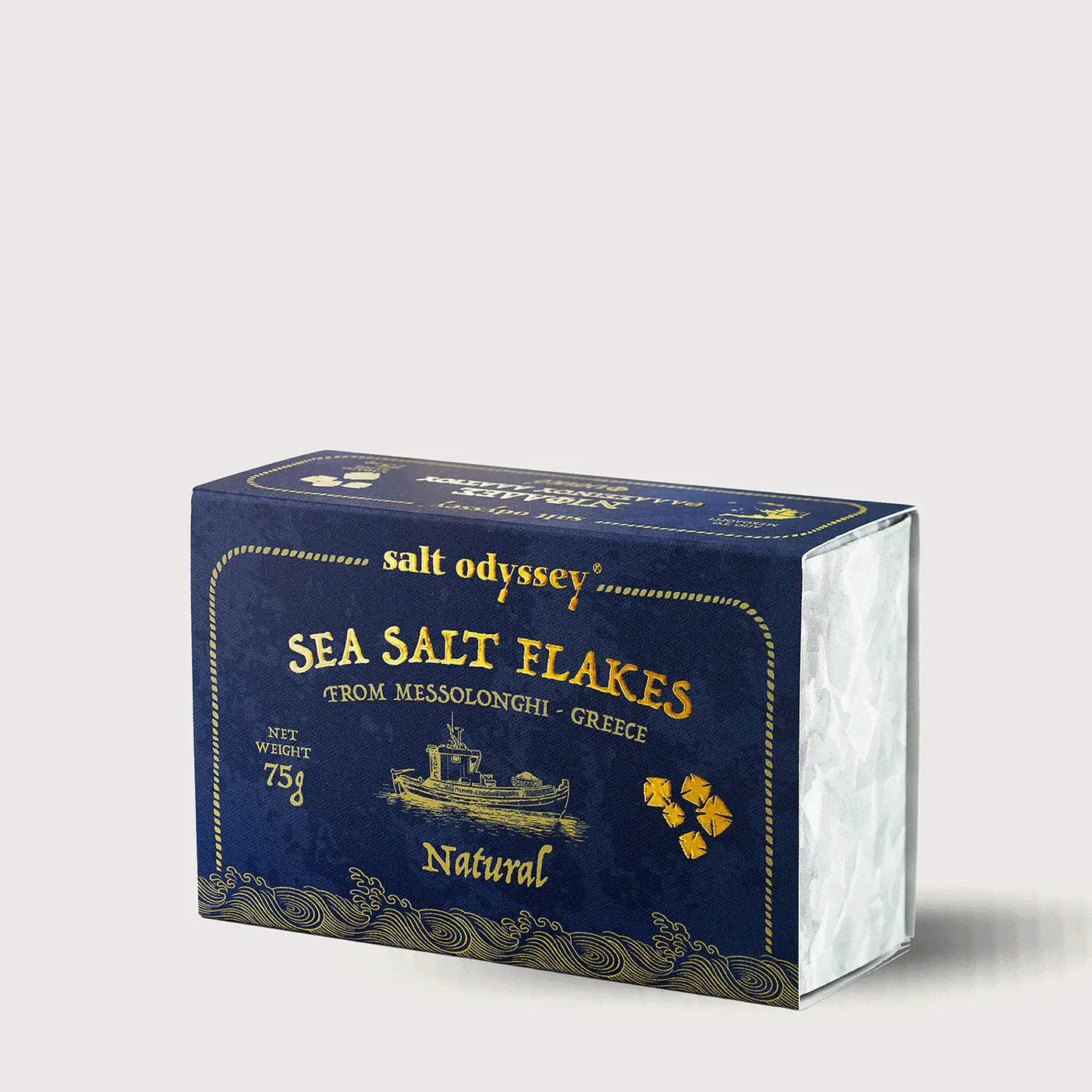 Natūralios jūros druskos dribsniai, 75 g | Thalassa